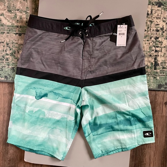 O'Neill | Shorts | Nwt Oneill Swim Board Surf Shorts Beach Sz 34 Aqua ...